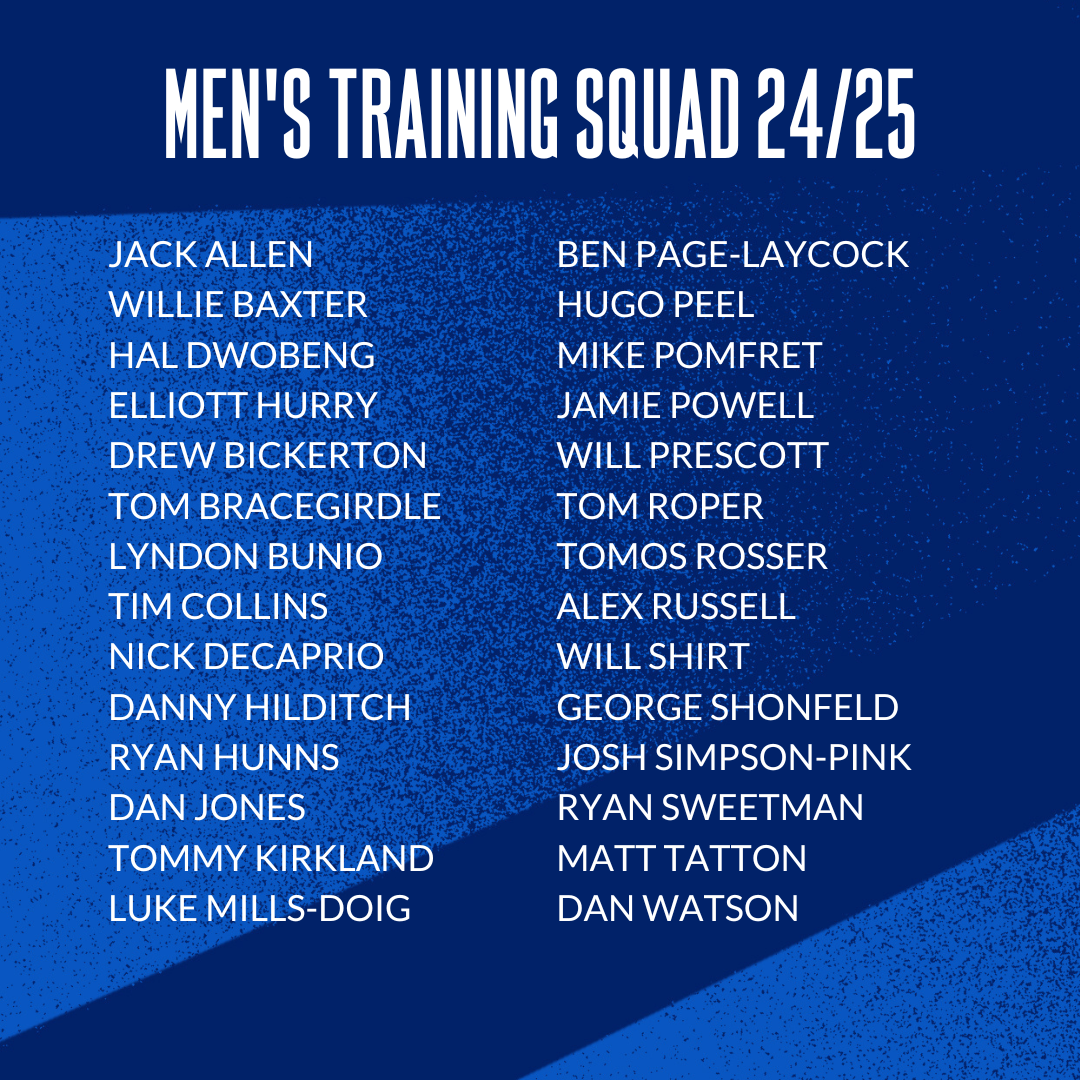 Men’s Training Squad 24/25